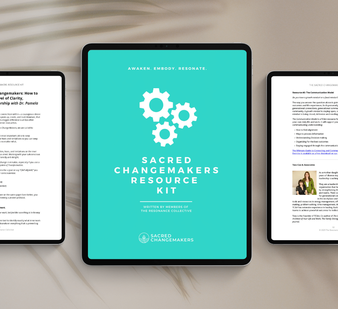 Sacred Changemakers Resource Kit - Tess Cox & Associates